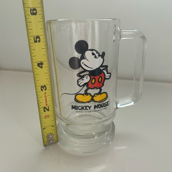 Disney | Dining | Disney Mickey Mouse Vintage Glass Mug | Poshmark